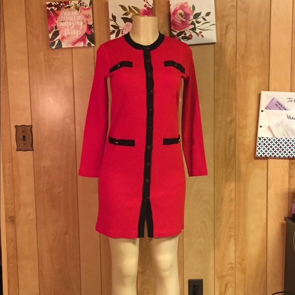 Liz Claiborne Dresses Liz Claiborne Vintage Red Dress Poshmark